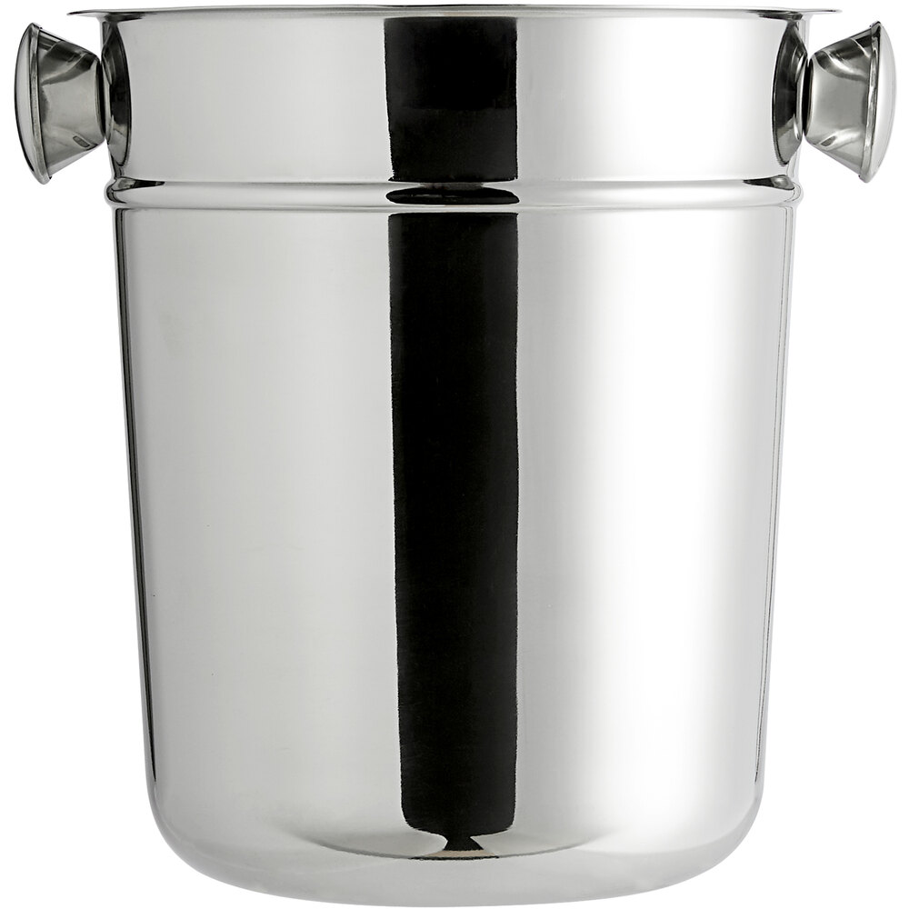 Libbey 520818 Belle 8 Qt. Stainless Steel Wine Bucket - 6/Case