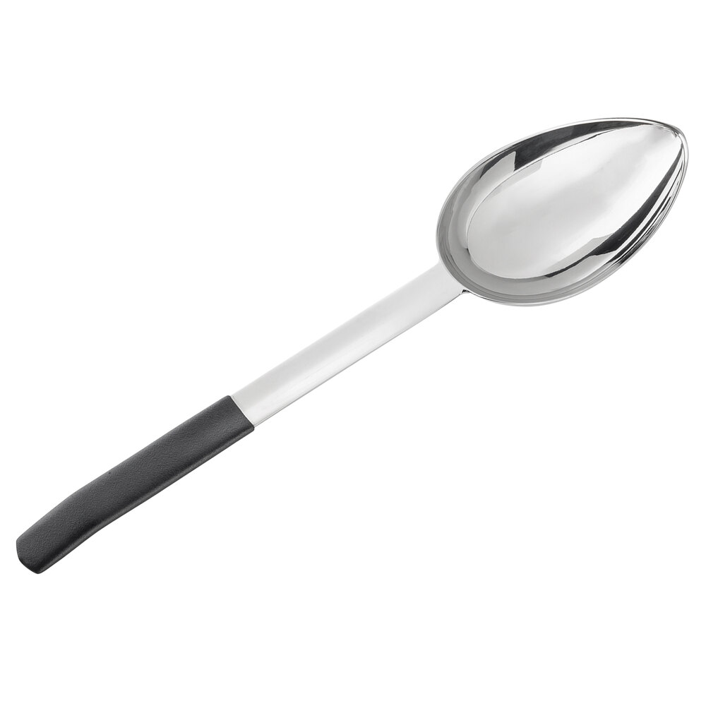 TableCraft AM5353BK Antimicrobial 6 oz. Stainless Steel Solid Oval ...