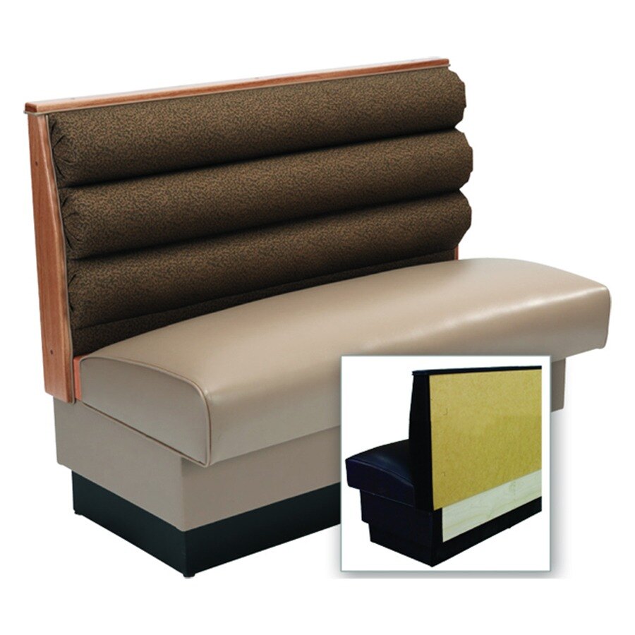 American Tables & Seating Horizontal Channel Back Wall Bench - 36" High