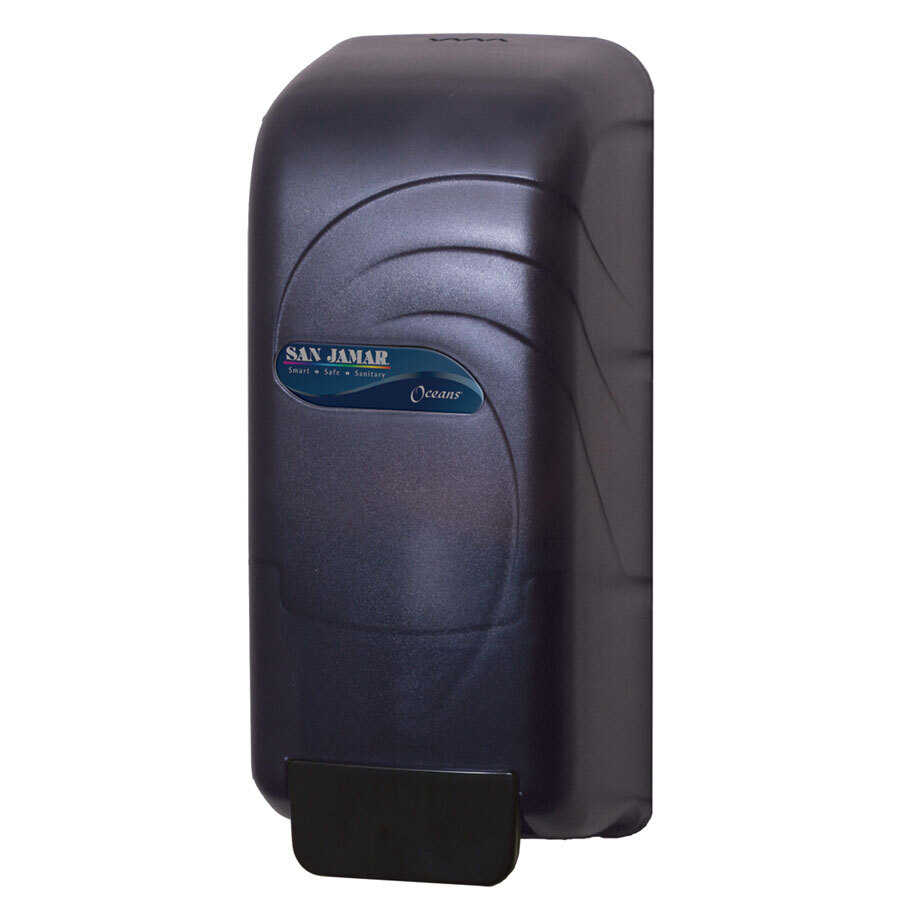 San Jamar S890TBK Oceans 800 ml Soap / Hand Sanitizer Dispenser - Black ...
