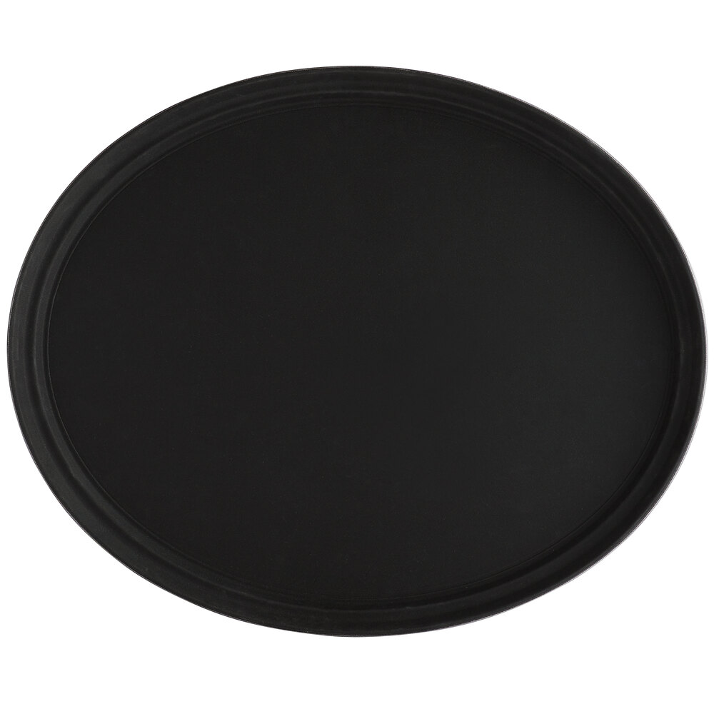 Black Restaurant Serving Tray (22") - WebstaurantStore
