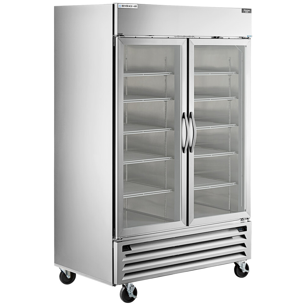 Beverage-Air HBRF49HC-1-A-G Horizon Series 52" Stainless Steel Glass ...