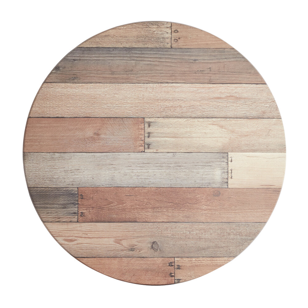 Lancaster Table & Seating Excalibur 36" Round Table Top with Textured ...