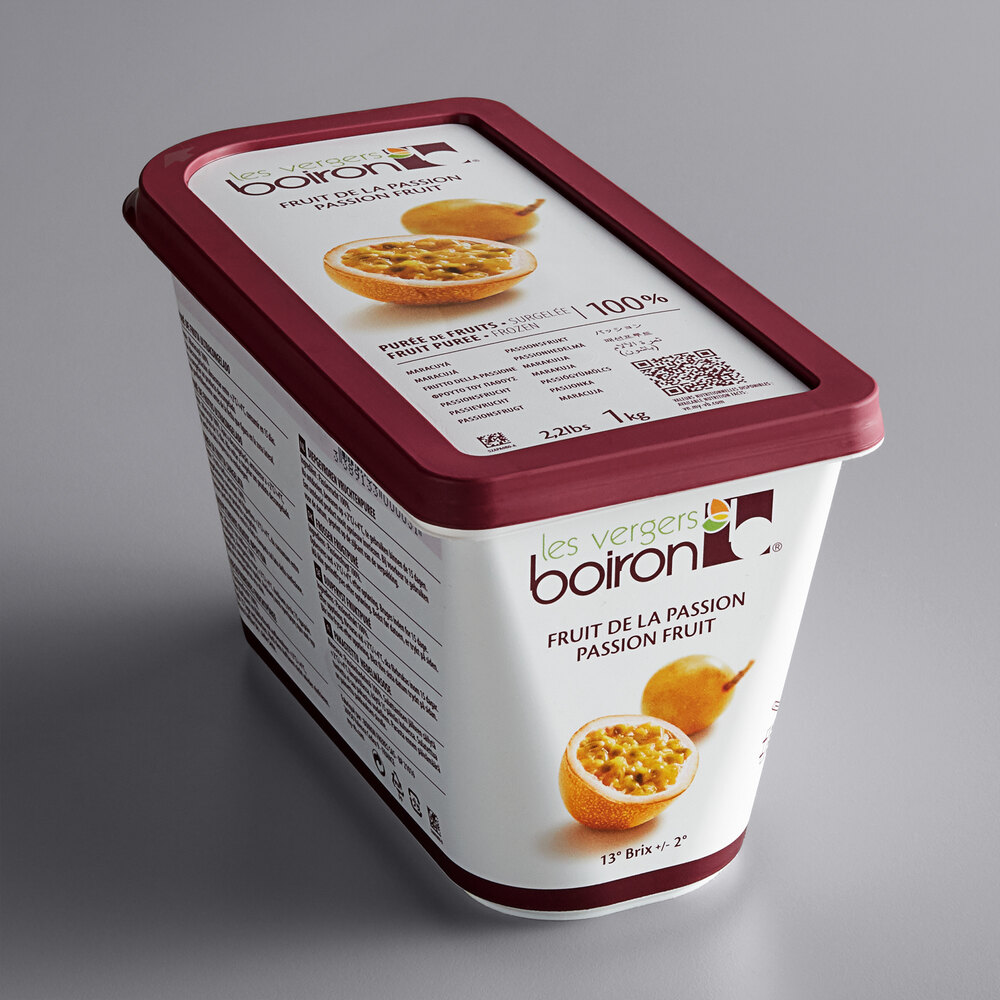 Les Vergers Boiron 2.2 lb. Passion Fruit 100% Fruit Puree