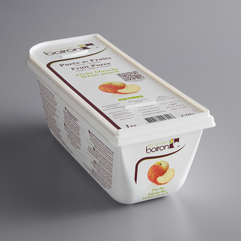 Les Vergers Boiron 2.2 lb. White Peach Puree