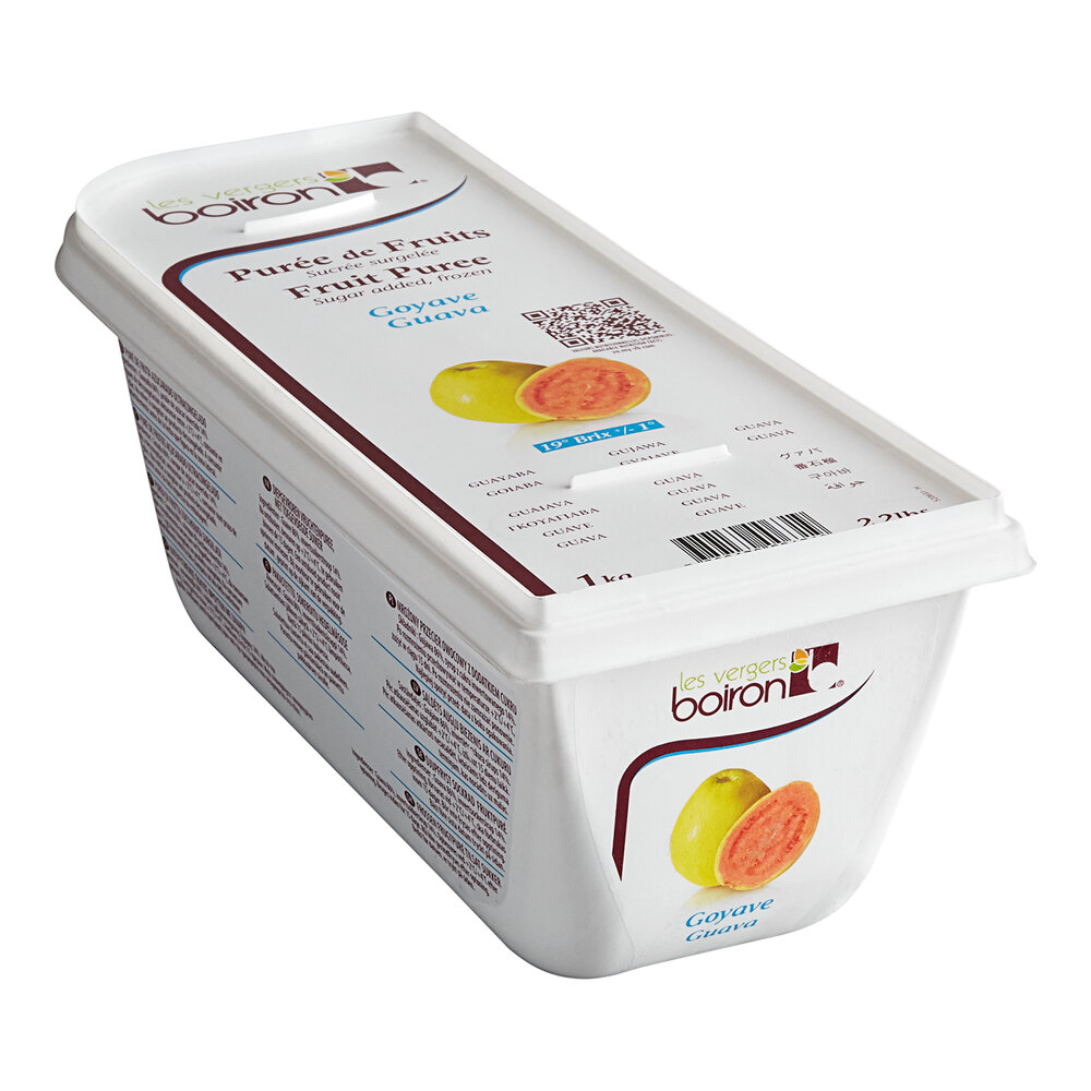 Les Vergers Boiron Pink Guava 100% Fruit Puree 2.2 lb.
