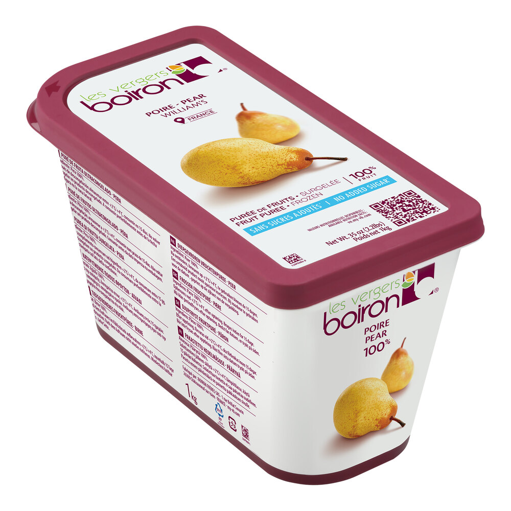 Les Vergers Boiron Pear 100% Fruit Puree 2.2 lb.