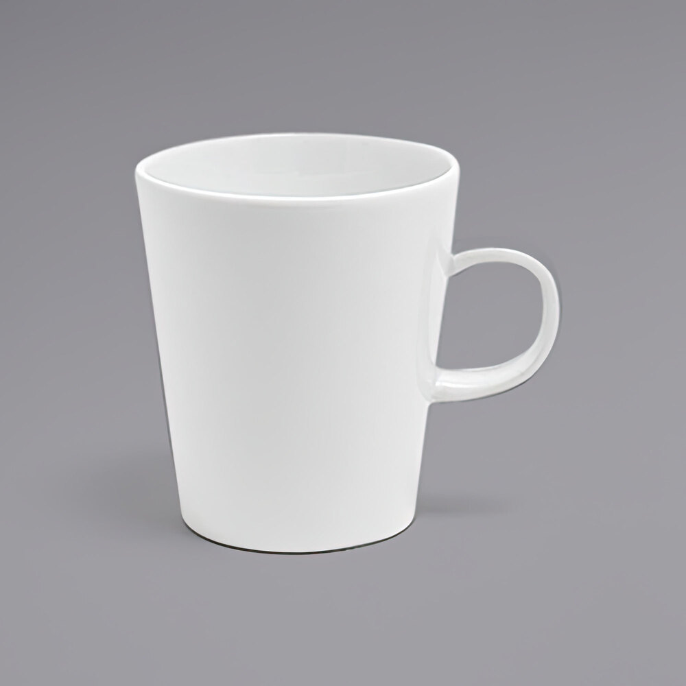 Front of the House Soho 8 oz. Bright White Porcelain Mug - 12/Case