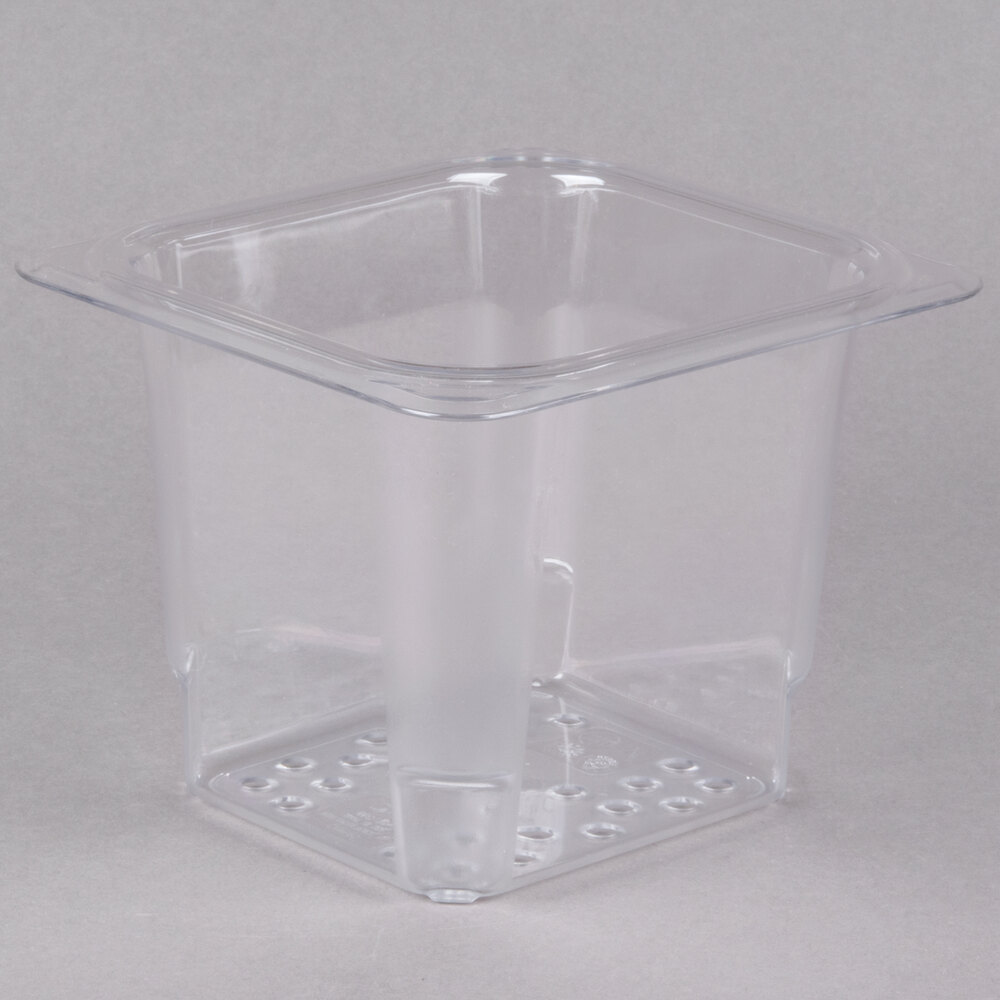 Cambro 65CLRCW135 Camwear 1/6 Size Clear Polycarbonate Colander Pan - 5 ...
