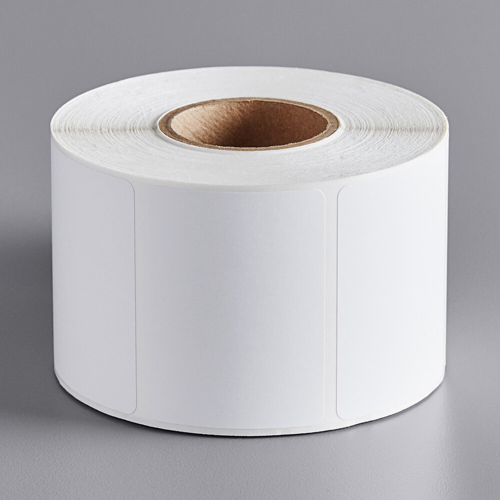2 3/8" White Blank Permanent Direct Thermal Label (835/Roll)