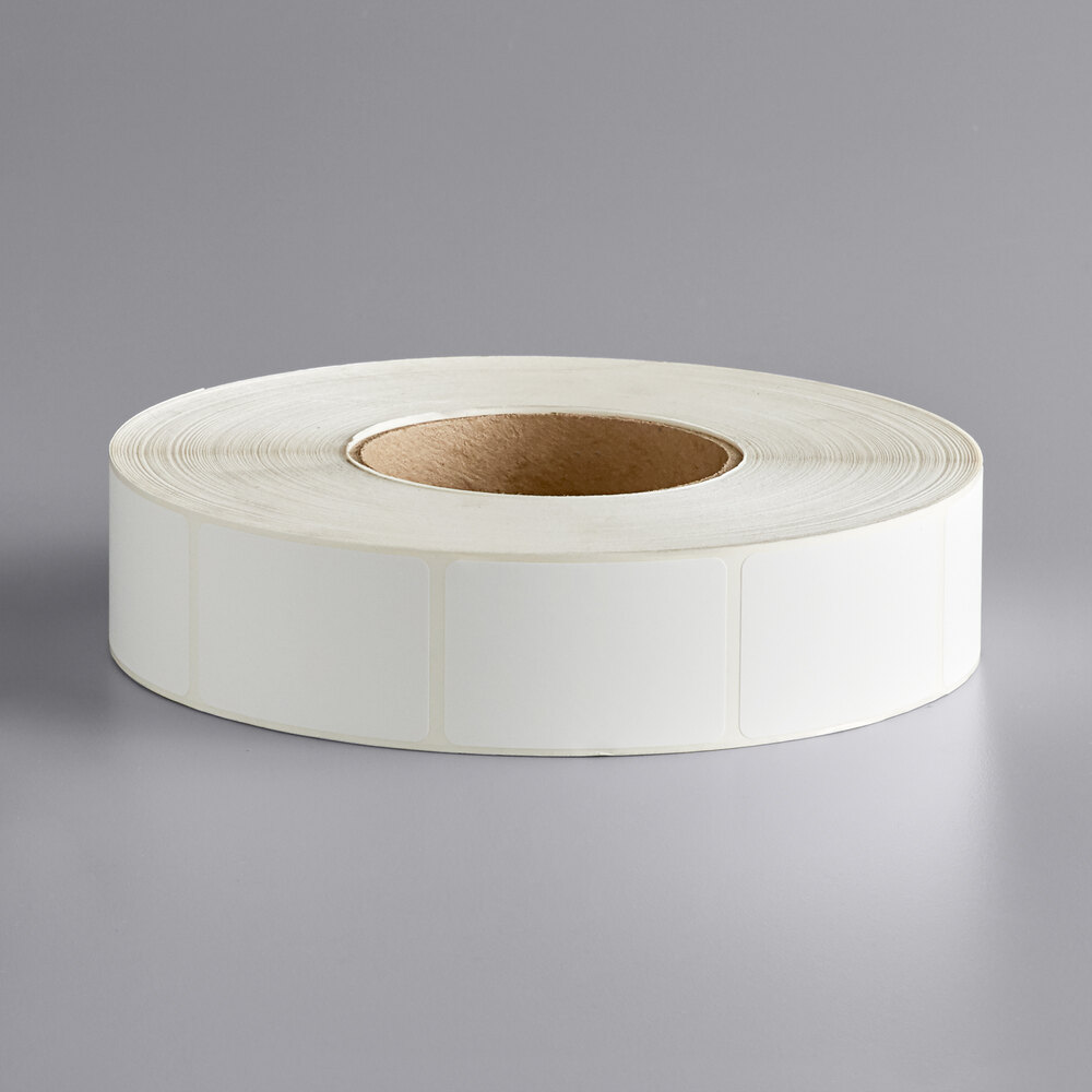 Blank White Thermal Transfer Labels, 1 1/2" x 2 1/4" - 2500/Roll