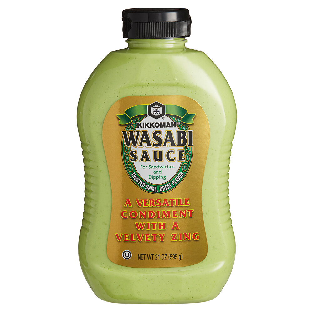 Kikkoman Wasabi Sauce in Squeeze Bottles (6/Case - 21 oz. Bottles)