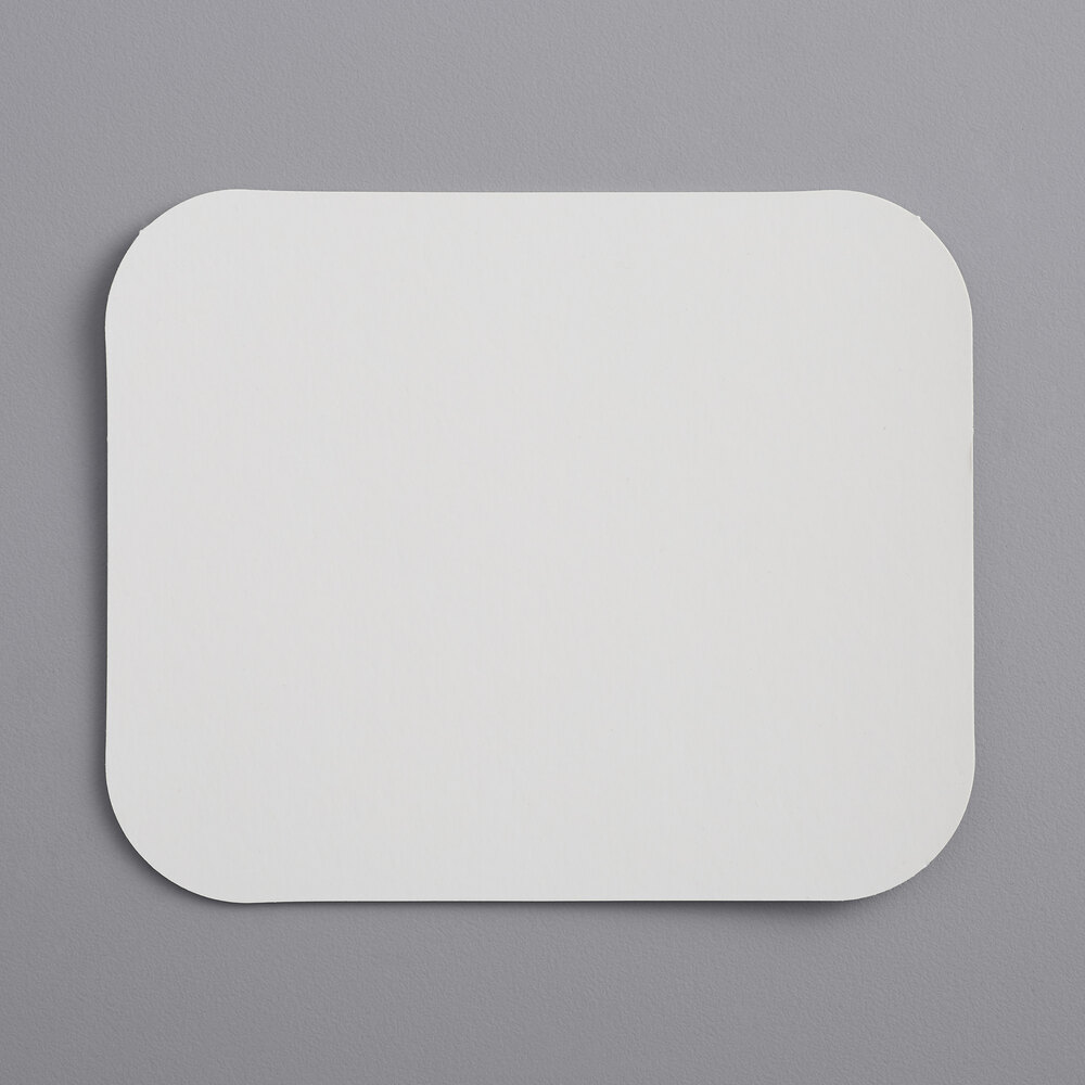 Choice Oblong Foil-Laminated Board Lid for 1 lb. Foil Take-Out ...