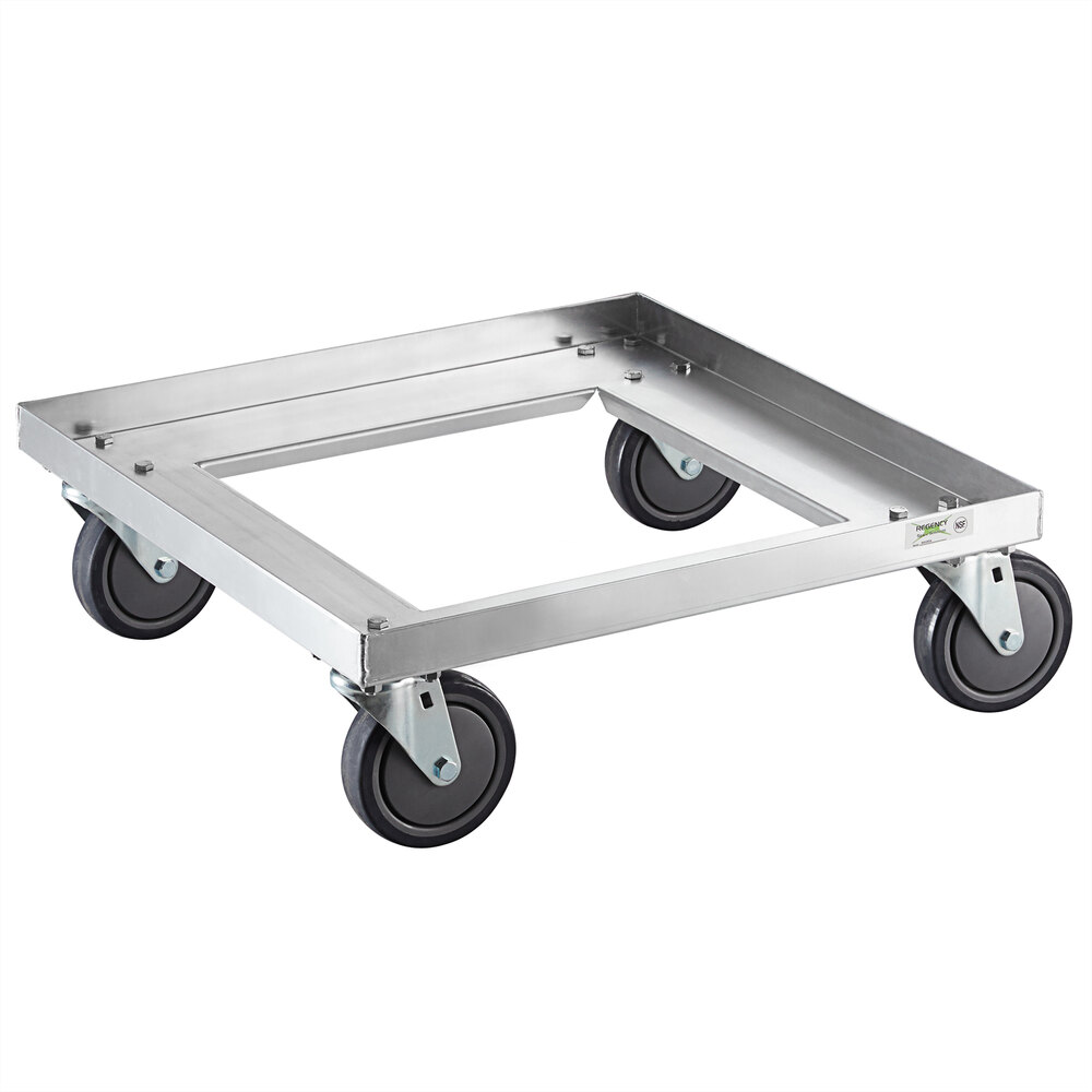 Regency Aluminum Glass Rack Dolly with Handle