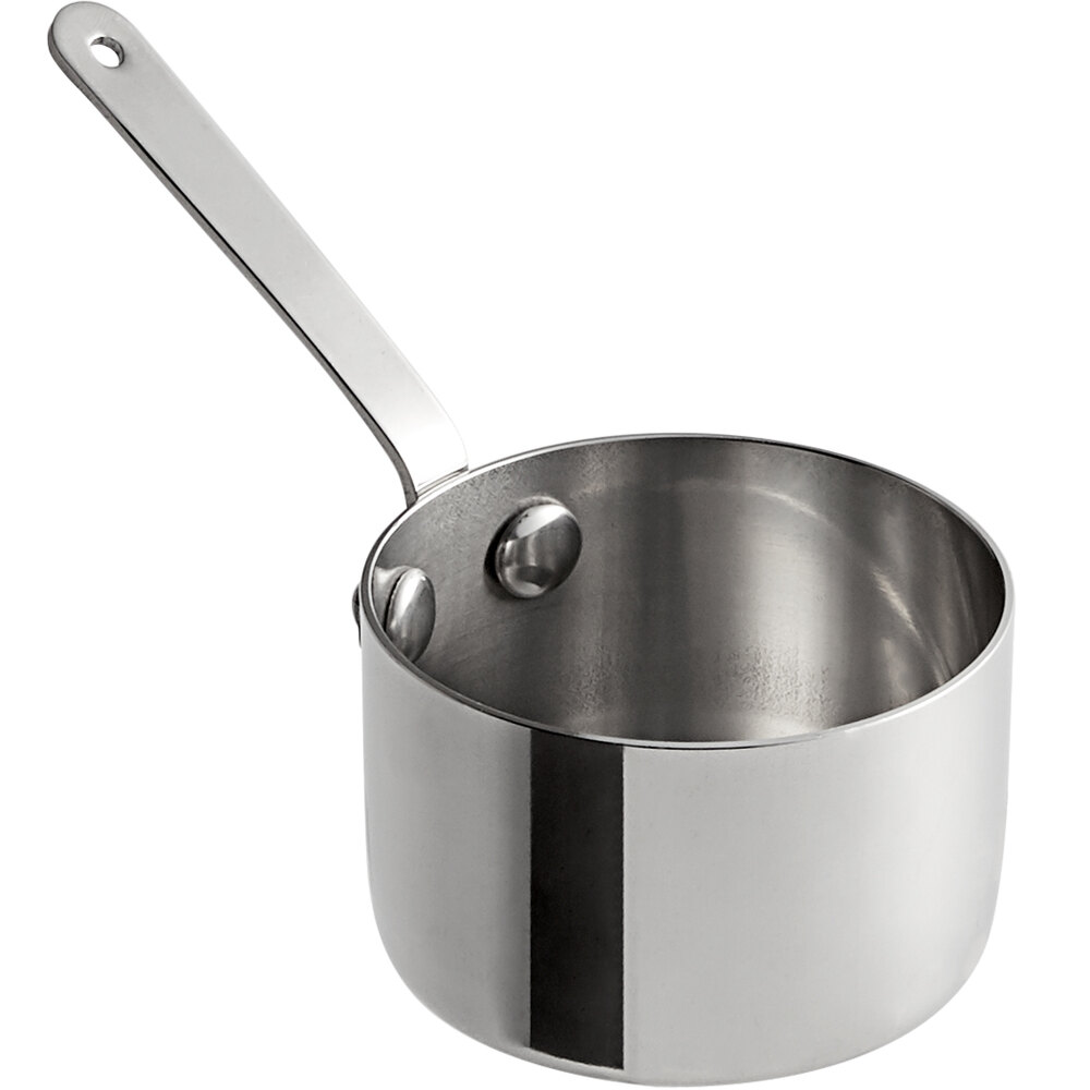 Vollrath 59778 5.1 oz. Round Mini Stainless Steel Sauce Pan