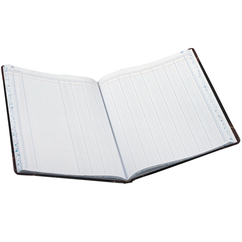 Boorum & Pease 1602121512 Columnar 12 1/4" x 10 1/8" Black Record ...