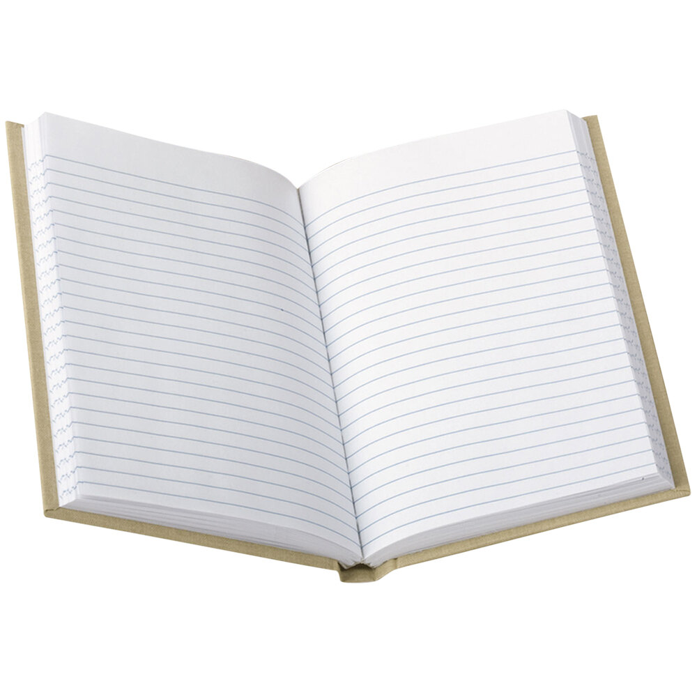 Boorum & Pease 6559 7" x 4 1/8" Tan Memo Notebook