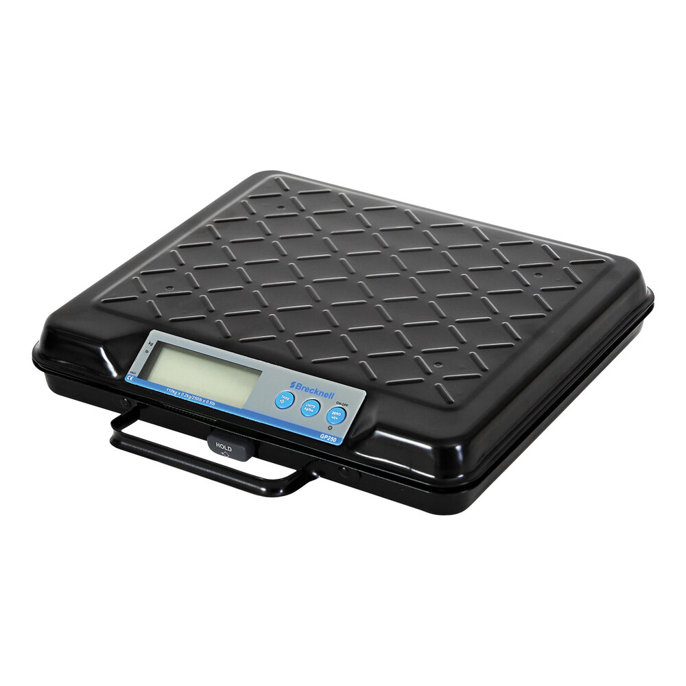 Brecknell GP250 250 lb. Black Portable Electric Utility Bench Scale ...
