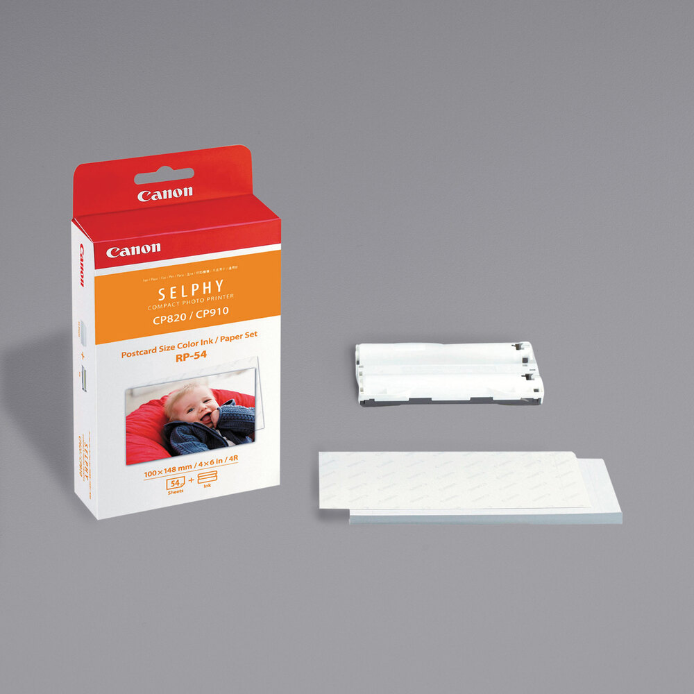 Canon 8567B001 RP-54 Tri-Color Ink Cartridge and Paper Combo Pack