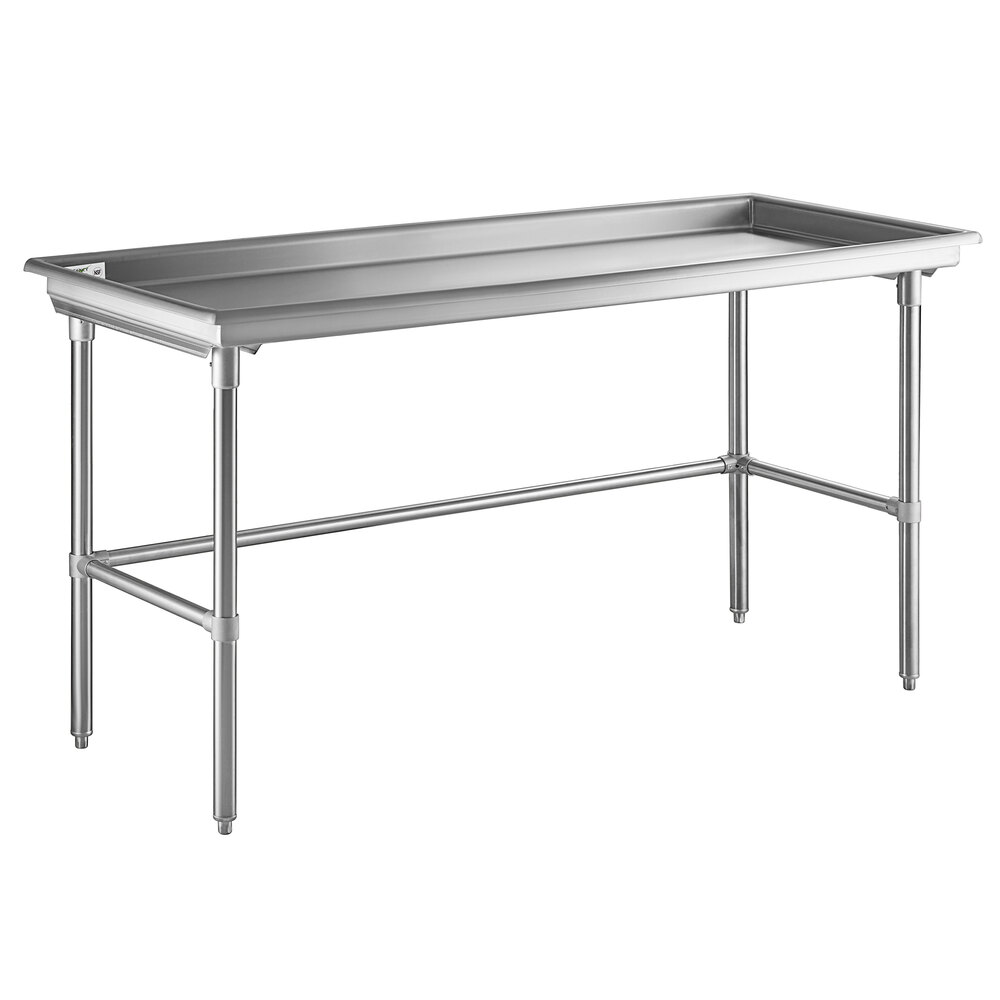 Regency 30" x 72" 16-Gauge Type 304 Stainless Steel Sorting Table