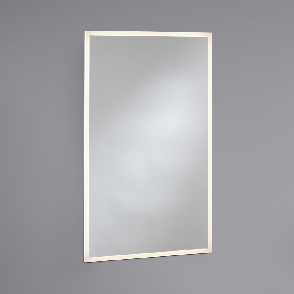 Bobrick B 167 2448 24 X 48 LED Backlit Surface Mount Or Recessed Mirror