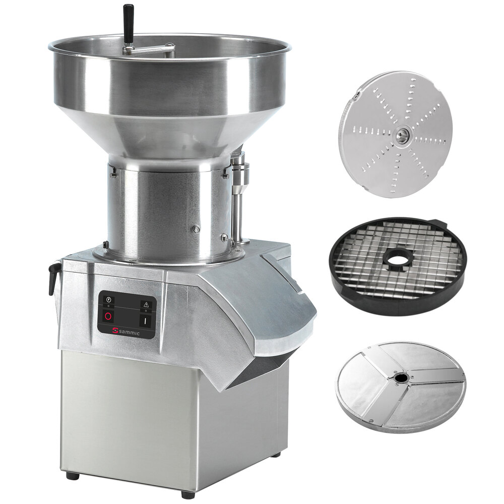 Sammic CA-61 Dice Bulk Continuous Feed Food Processor with 3 Discs - 1 ...