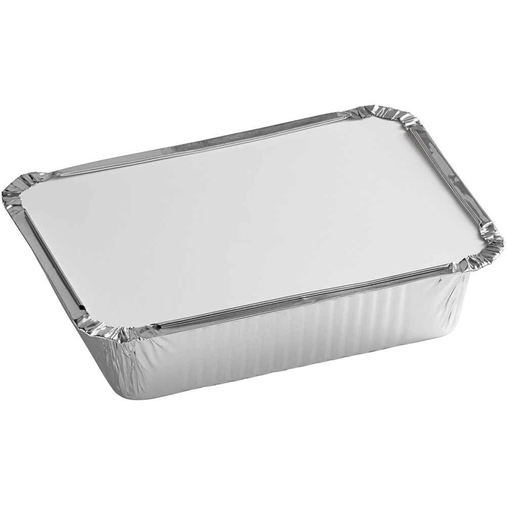Choice 1.5 lb. Deep Oblong Foil Take-Out Container with Board Lid - 250 ...