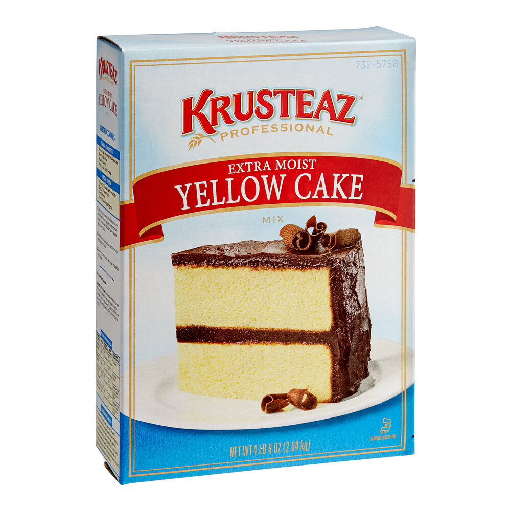 Krusteaz Professional 4.5 lb. Extra Moist Yellow Cake Mix - 6/Case