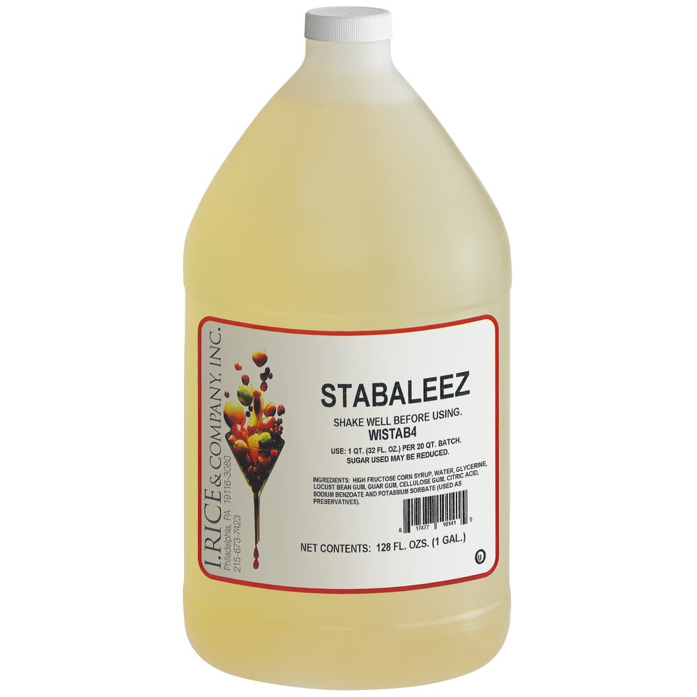 I. Rice 1 Gallon Stabaleez Water Ice Liquid Stabilizer - 4/Case