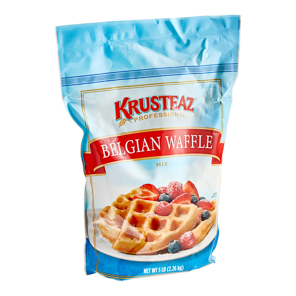 Krusteaz Professional 5 lb. Belgian Waffle Mix - 6/Case