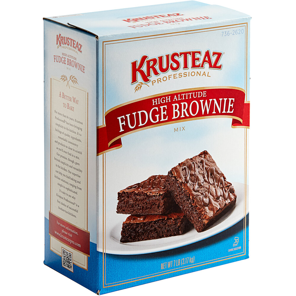 Krusteaz Professional 7 lb. High-Altitude Fudge Brownie Mix - 6/Case