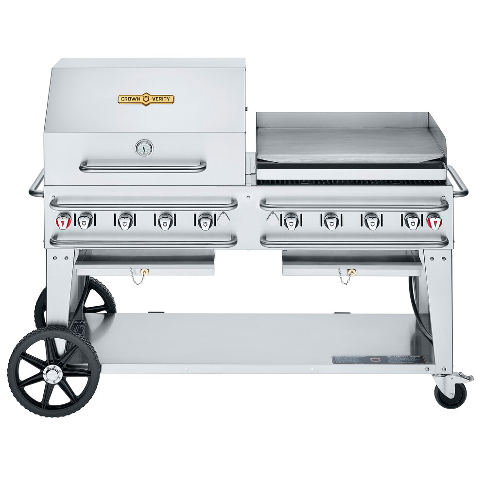Crown Verity CV-RCB-60RGP Liquid Propane 60" Pro Series Outdoor Rental ...