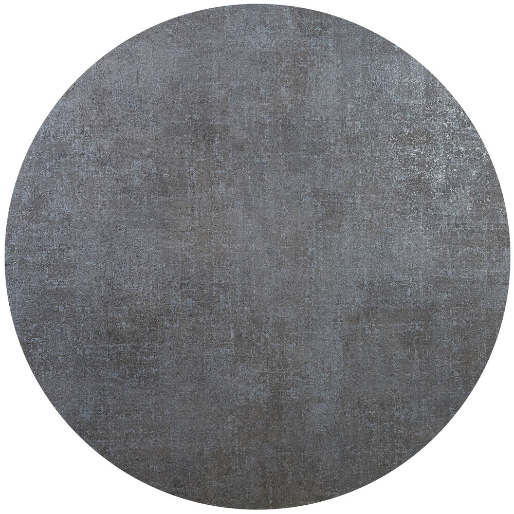 BFM Seating Tribeca 32" Round Frosted Slate Composite Laminate Outdoor ...