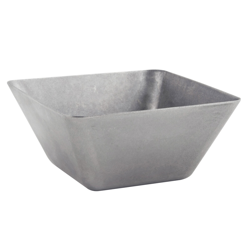 Front of the House Mod 13 oz. Square Antique Finish Stainless Steel ...