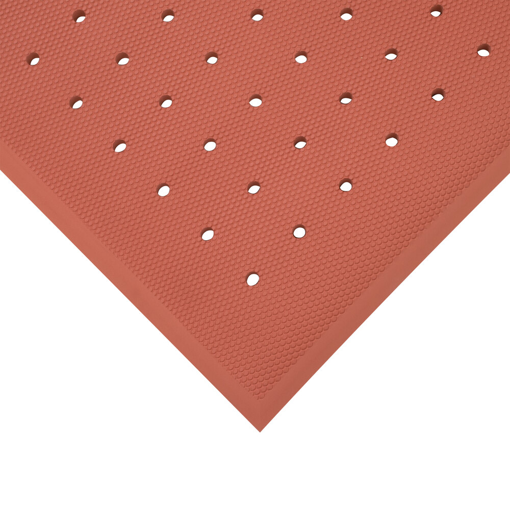 Cactus Mat 5000-R35 VIP Red Cloud 3' x 5' Red Grease-Proof Rubber Floor ...