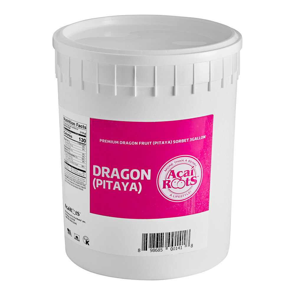Acai Roots Pitaya Dragon Fruit Sorbet (3 Gallons)