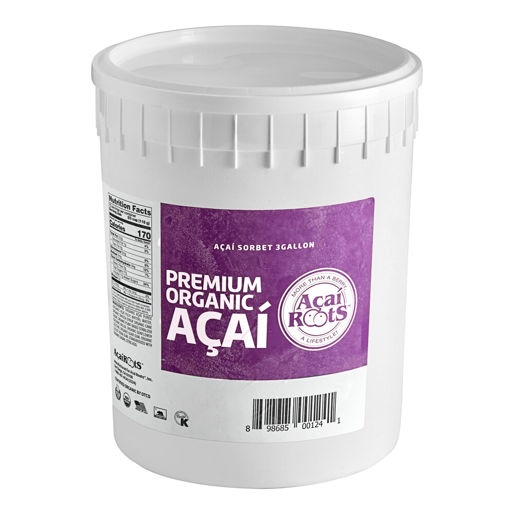 Acai Roots Organic Acai Sorbet (3 Gallons)