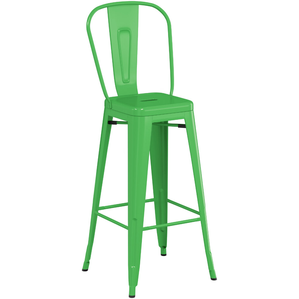 Lancaster Table & Seating Alloy Series Green Metal Indoor / Outdoor ...