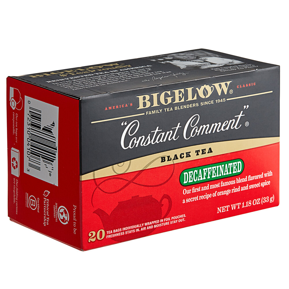 Bigelow Constant Comment Decaffeinated Tea Bags - 20/Box