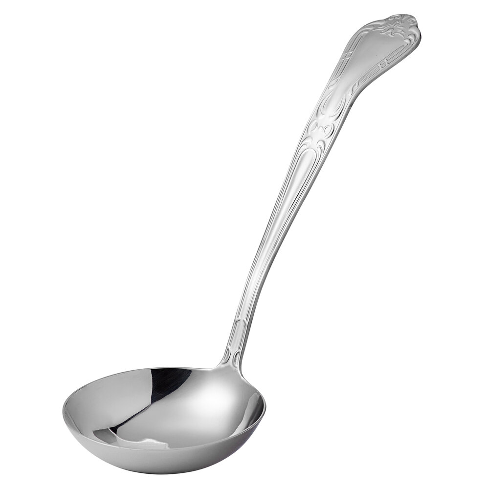 Vollrath 46942 2 oz. One-Piece Stainless Steel Embossed Ladle with ...