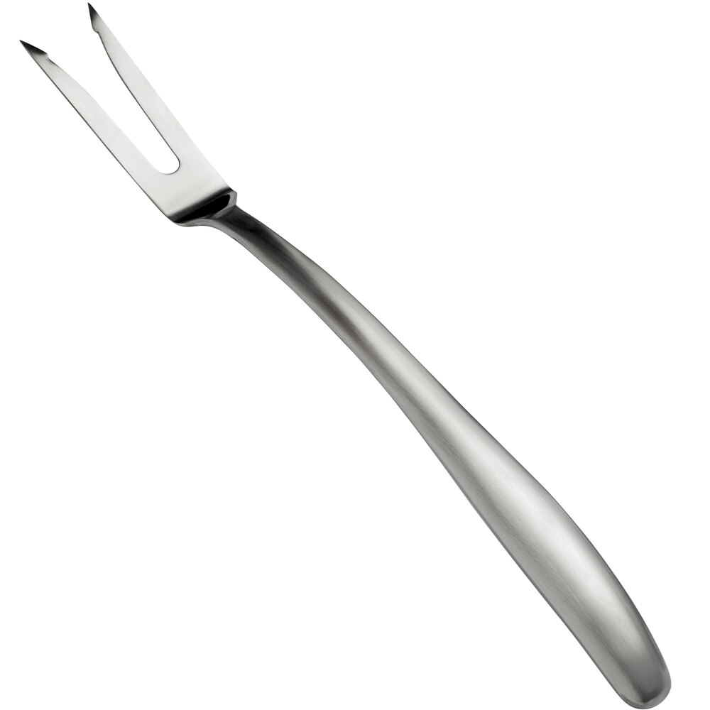 Tablecraft 5312 Dalton 13 1/2" 18/8 Stainless Steel Two-Tine Fork