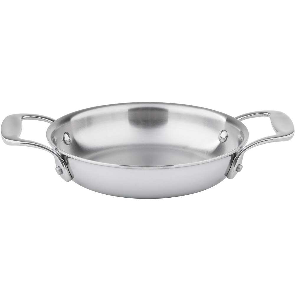 TableCraft CW2054 16 oz. Round Mini Stainless Steel Casserole Dish with ...