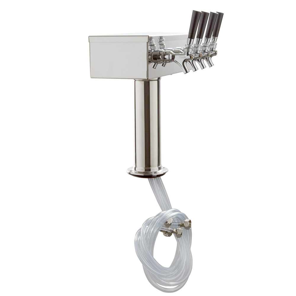 Assure 190QUADTOWER 4 Tap Beer Tower - 3" Column