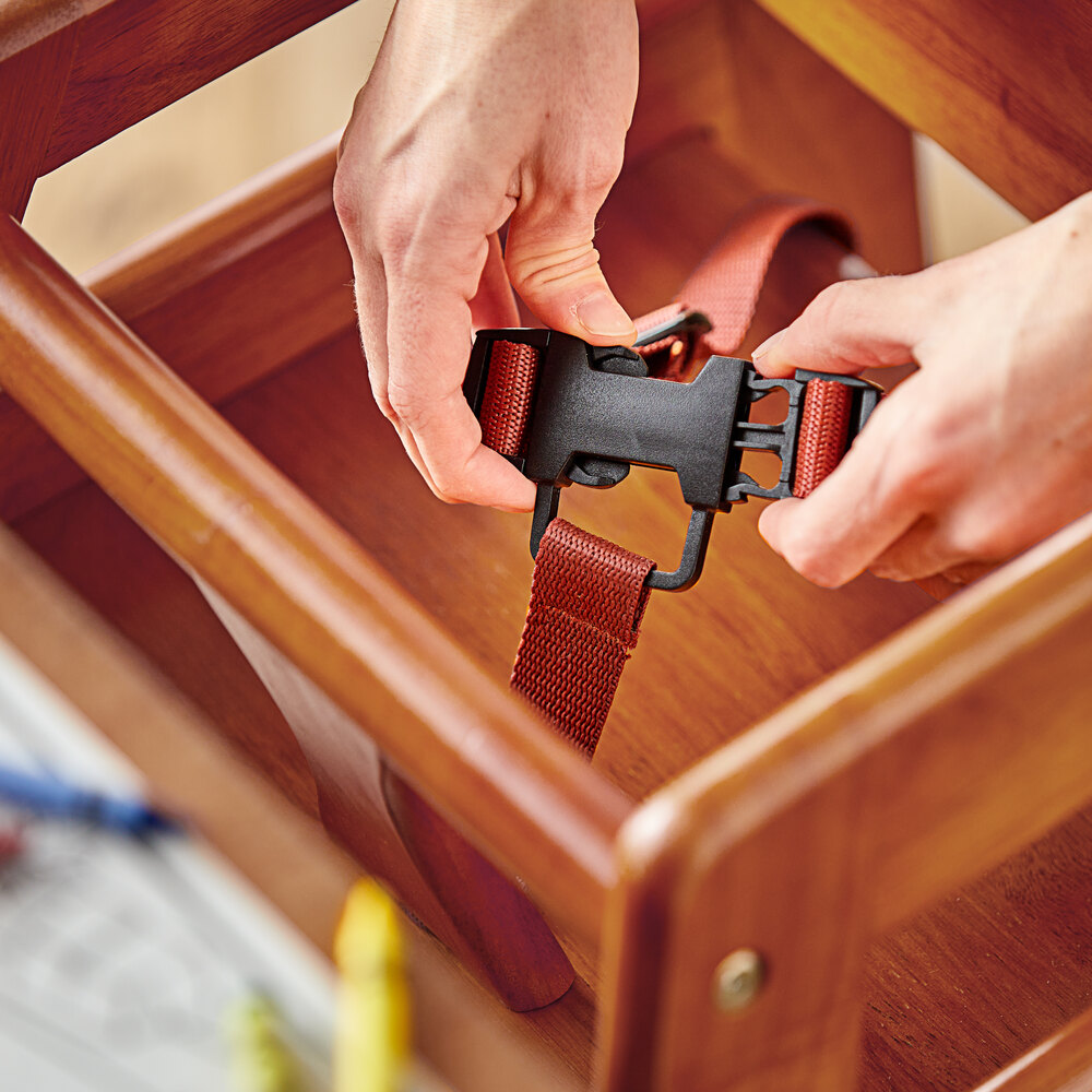 Lancaster Table & Seating Unassembled Bar Height Wooden High Chair with ...