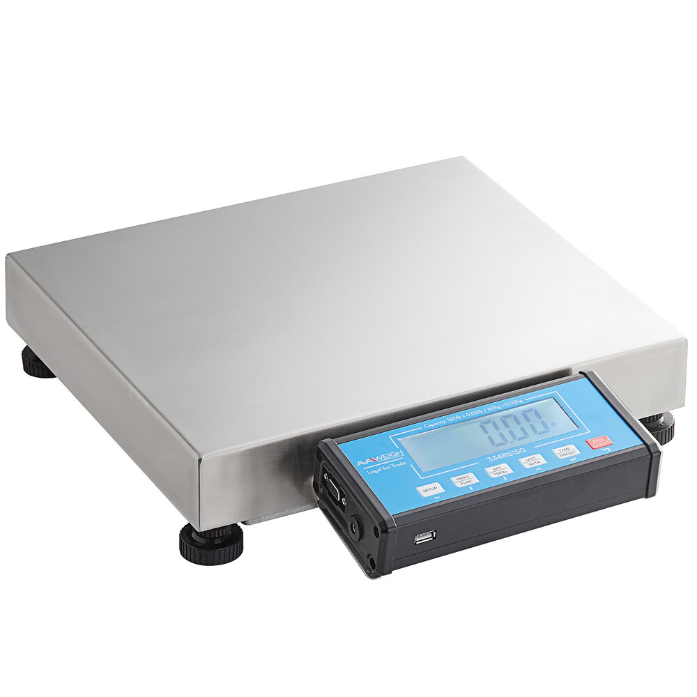 AvaWeigh BS150 150 lb. Receiving Scale with 14" x 12" Platform, Legal ...