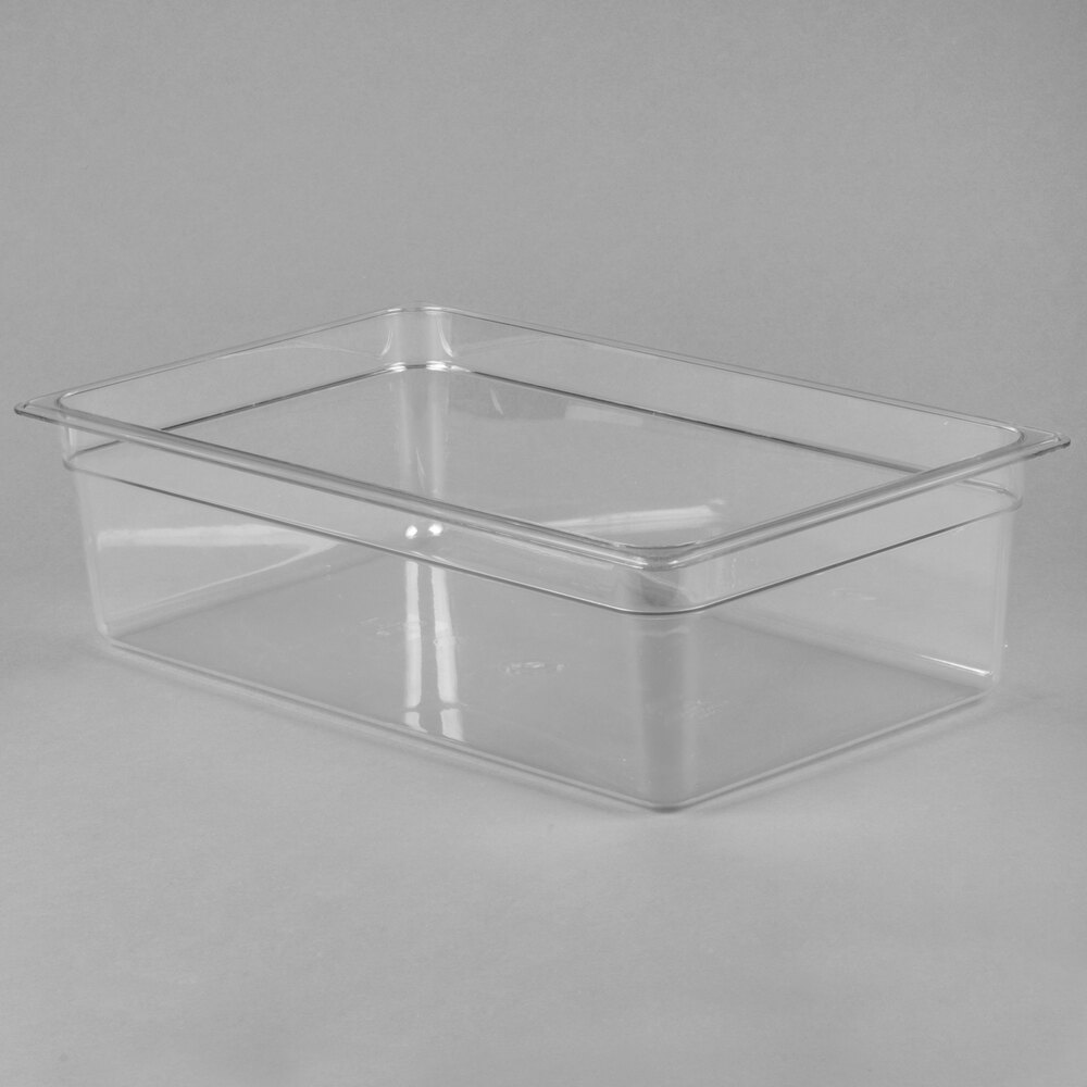Cambro 16CW135 Camwear Full Size Clear Polycarbonate Food Pan - 6" Deep