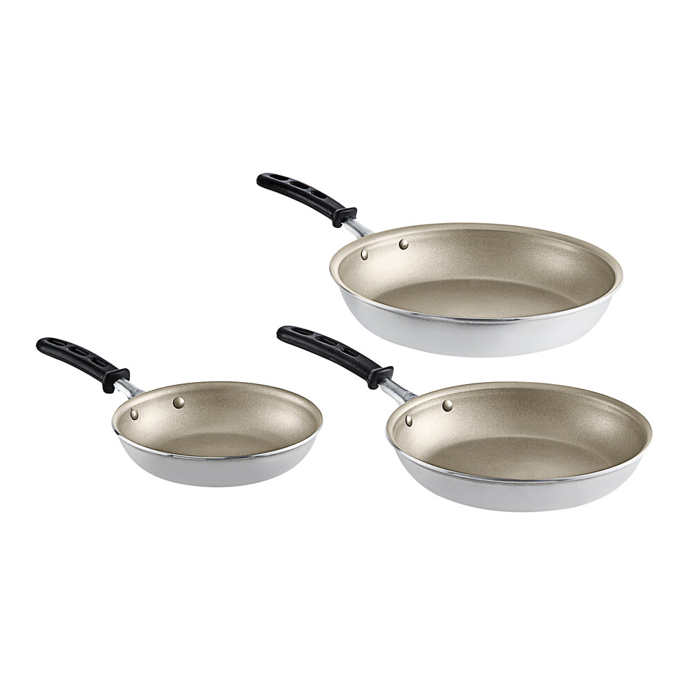 Vollrath Wear-Ever 3-Piece Aluminum Non-Stick Fry Pan Set with ...