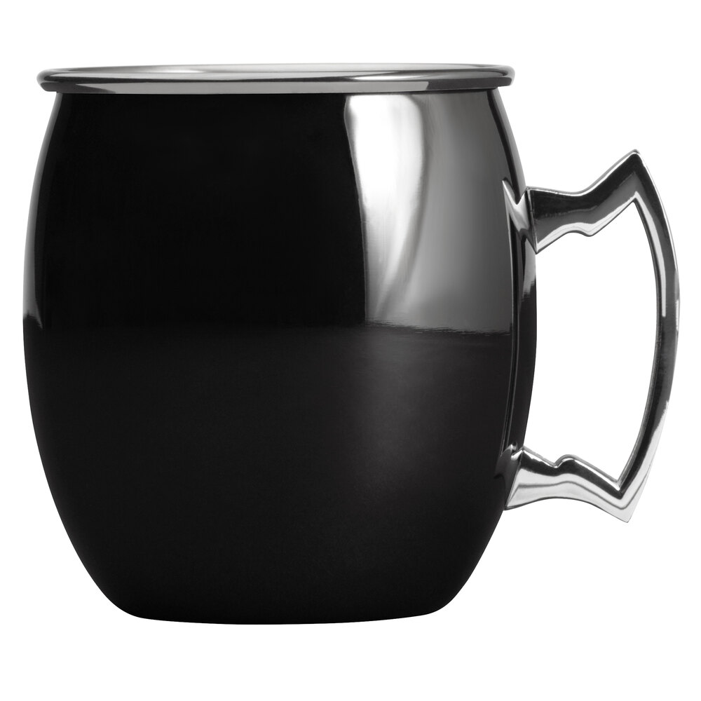 Arcoroc FK492 16 oz. Mirrored Black Moscow Mule Mug by Arc Cardinal ...