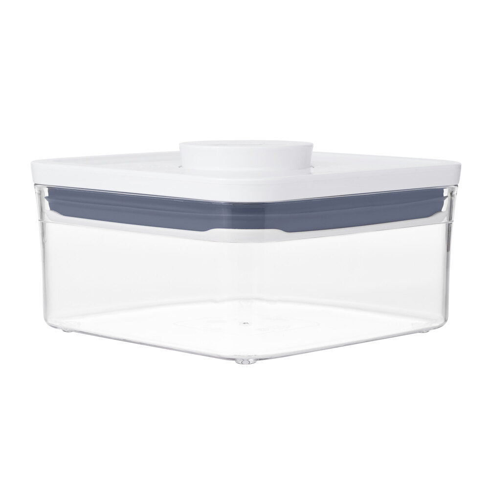 OXO Good Grips 1.1 Qt. Clear Mini Square SAN Plastic Food Storage ...