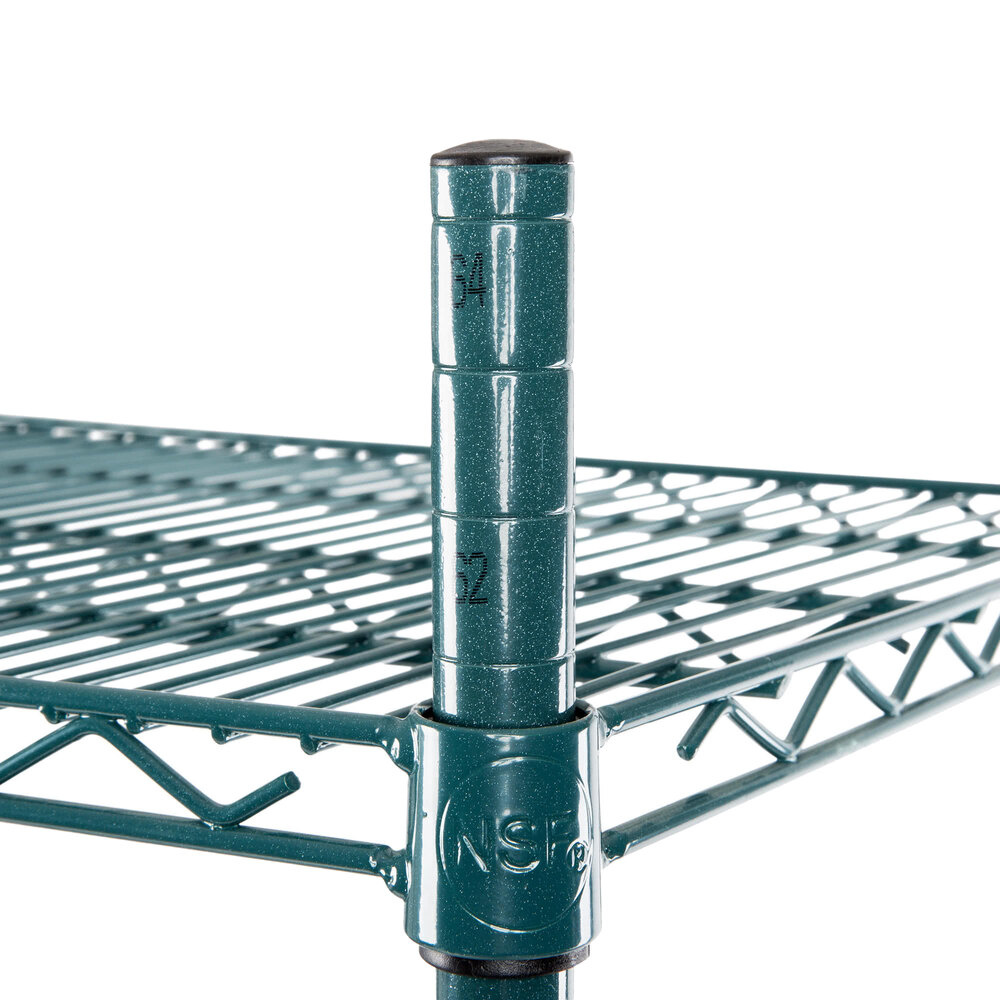 Regency 64" NSF Green Epoxy Mobile Shelving Post
